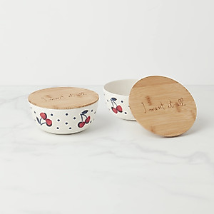 KATE SPADE Ks Vintage Cherry Dot Bowl, 1.08, Red