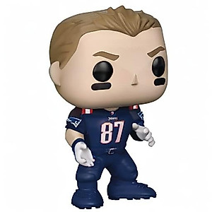 POP Football: Patriots - Rob Gronkowski (Color Rush) Funko Vinyl Figure (Bundled with Compatible Box Protector Case)