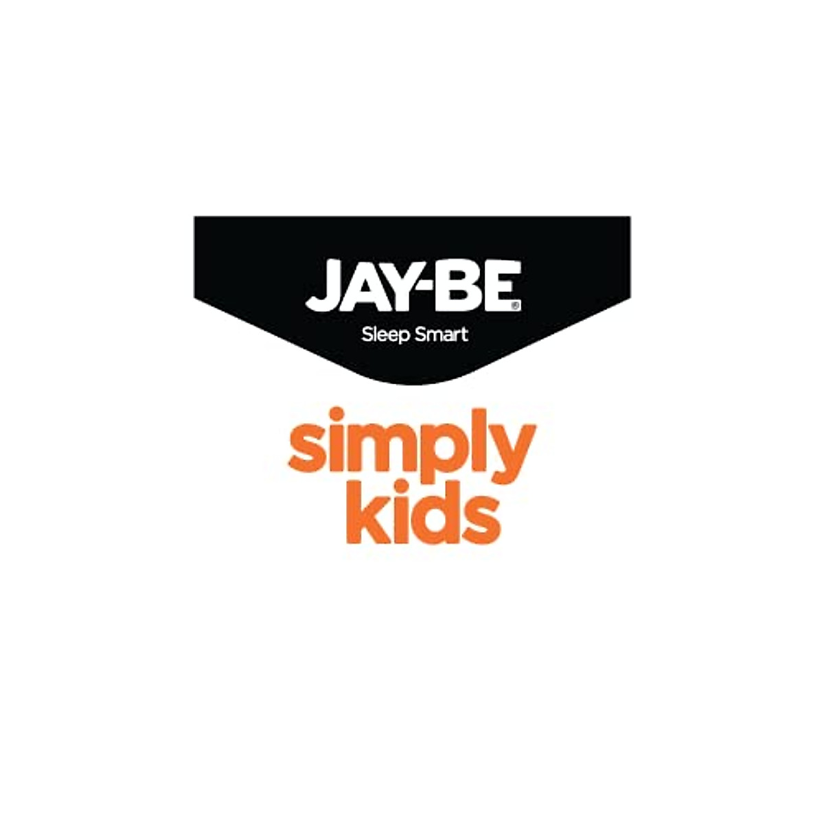 Jay-Be Mattress Simply Kids Sprung Mattress, Bed in a Box - Foam Free - Twin Single, White and Orange