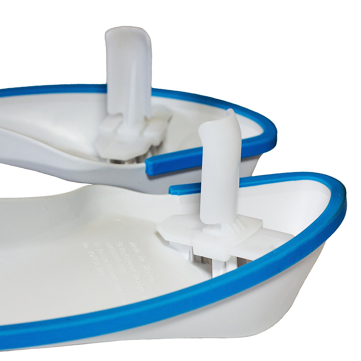 Pourty Flexi-Fit Toilet Trainer, White/Blue