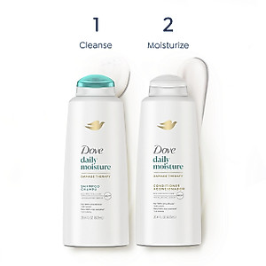 Dove Damage Therapy Shampoo Daily Moisture for Dry Hair Shampoo with Bio-Protein Care 20.4 fl oz