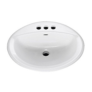 American Standard 0476028.020 Aqualyn Countertop Sink, White