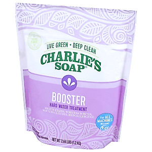 Charlie's Soap Booster & Hard Water Treatment (2.64 Lbs, 2 Pack) Natural Powdered Water Softener and Laundry Booster – Safe and Effective