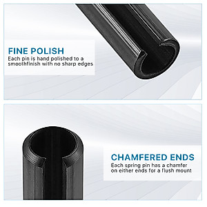 Gransuncy 450Pcs Roll Pin Assortment Set, Metric Roll Pins, Slotted Spring Pins M1.5 M2 M2.5 M3 M4 M5 M6 Slotted Metric Spring Pins Hardware Assortment Kit