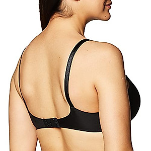 Warner's Women's No Side Effects Underarm-Smoothing Comfort Underwire Lightly Lined T-Shirt Bra 1356, Black, 36C