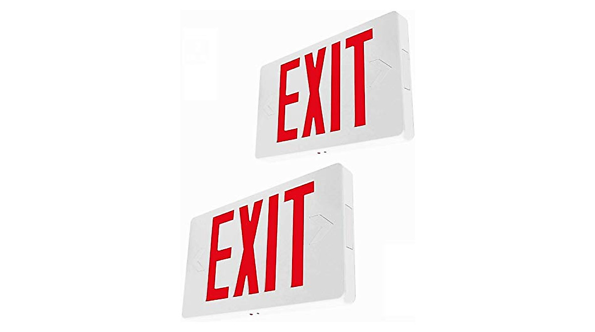Litufine Ultra Slim LED Exit Sign - Emergency Lighting