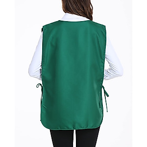 Xeoxarel Unisex Cobbler Apron with 3 Pockets Vest, Universal Apron for Women or Men Wine Red