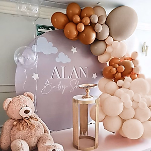 Orange Balloons 84PCS Burnt Orange Balloon Garland Arch Kit with Apricot Balloons Dark Orange Balloons for Wedding Engagement Birthday Bachelorette Holiday Party Bridal Shower Decorations (18/10/5 in)