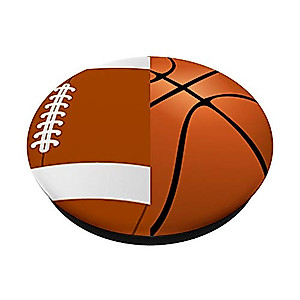 Split Football Basketball Fan Gifts Sports Fan PopSockets PopGrip: Swappable Grip for Phones & Tablets