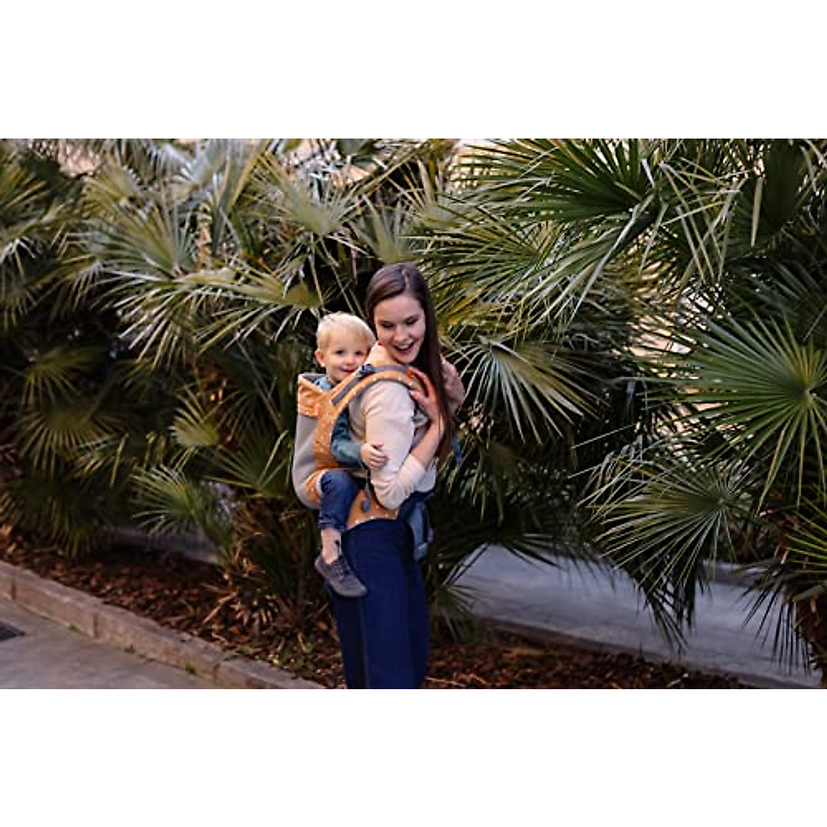 Beco Toddler Carrier with Extra Wide Seat - Toddler Carrying Backpack Style and Front-Carry - Lightweight & Breathable Child Carrier - Toddler Sling Carrier 20-60 lbs (Cool Brick Heart)