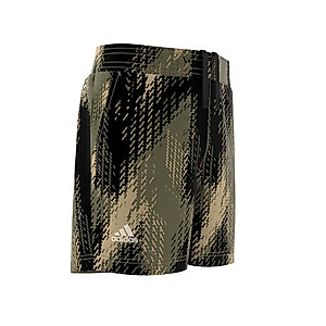 adidas Boy's Printed Shorts (Little Kids/Big Kids) Beige Tone/Black/Focus Olive MD (10-12 Big Kids)