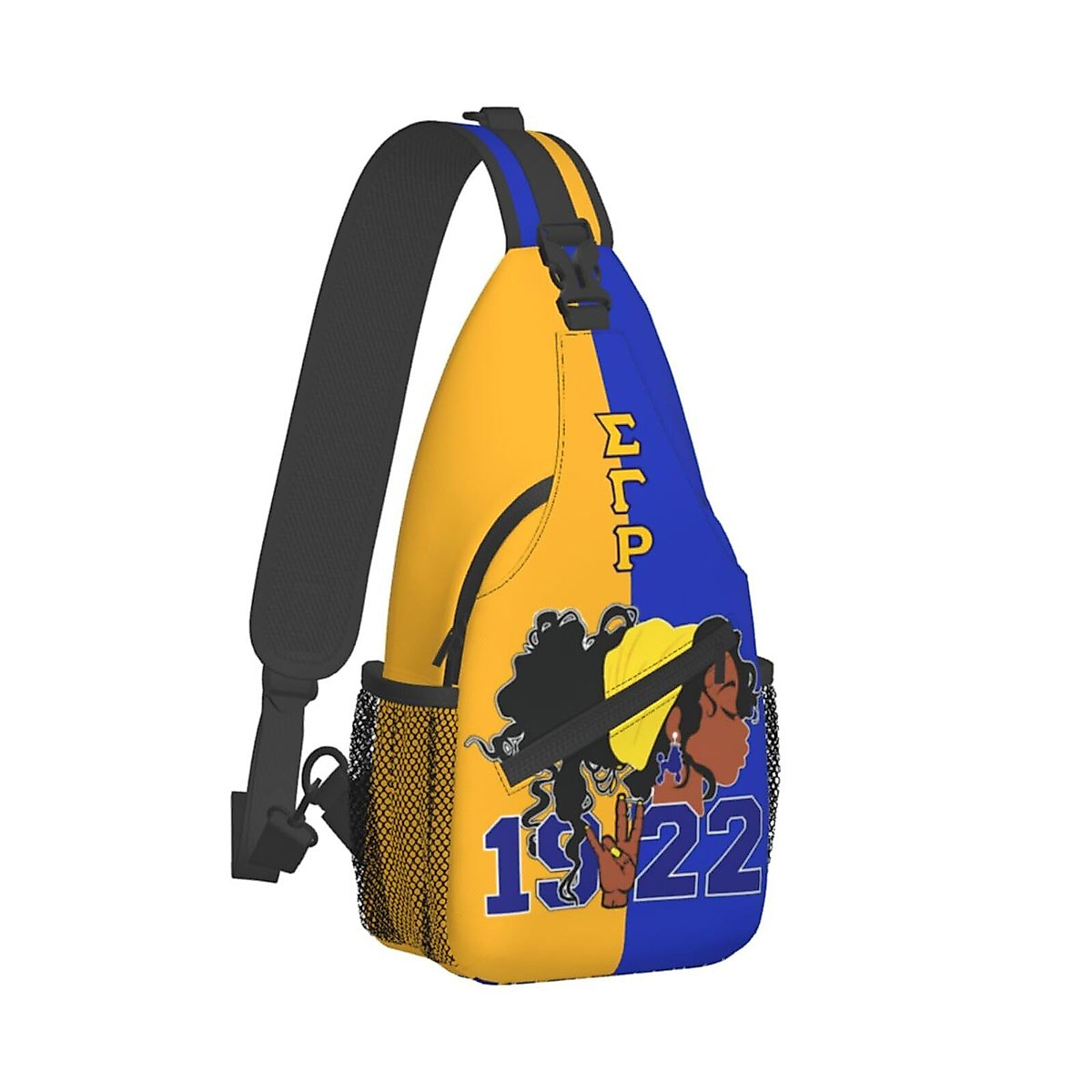 Sigma Gamma Sling Bag for Women Rho Sorority Gifts Lightweight Crossbody Daypack with Adjustable Chest Bag for Sports Travel, Hiking