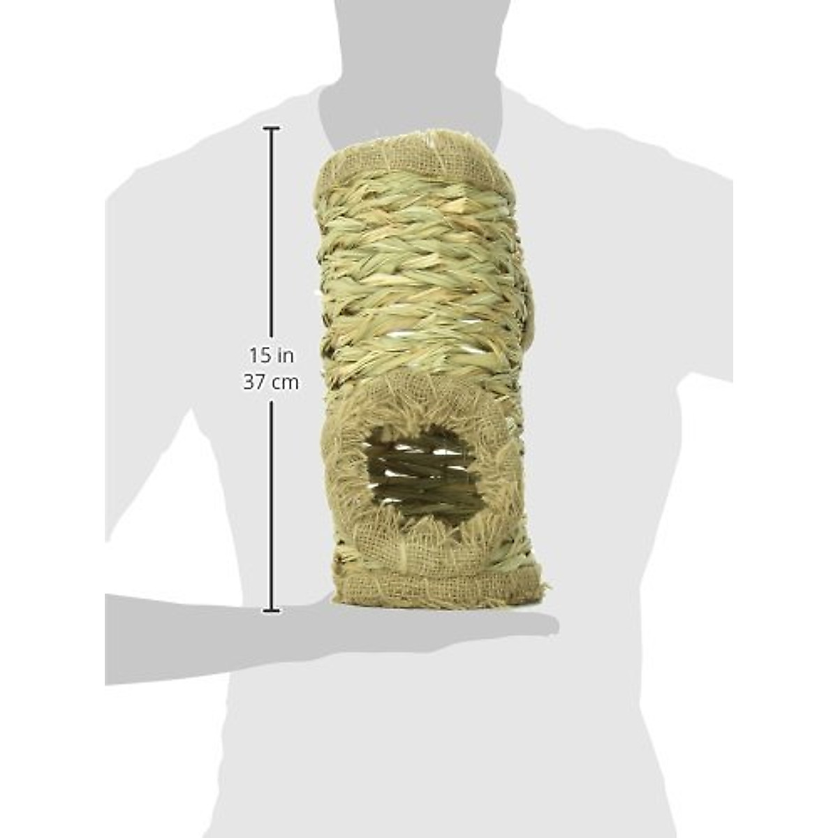 Prevue Hendryx 1098 Nature's Hideaway Grass Tunnel Toy, 13.5" x 6 "