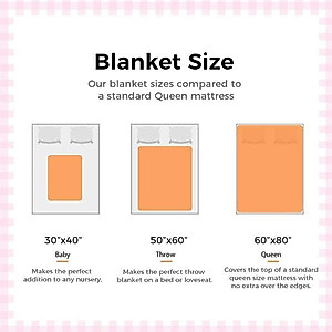 Arrow Bear Plaid Personalized Baby Blanke Name Soft Fleece Swadding Blankets Throw for Newborn Baby Girls Boys Pet Nursery 30'' x 40''