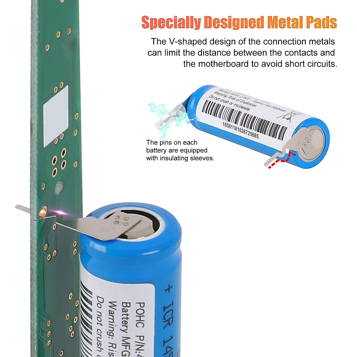 Upgraded Electric Toothbrush Battery Compatible with Philips Sonicare HX6730 HX6930 HX6920 HX6850 HX6710 HX6970 HX6950 HX6910 HX9340 HX9350 HX9903 HX9984 Series, with Waterproof Shaft Rubber Pad