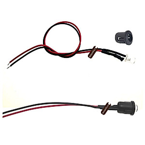 Ltvystore 100Pcs 5MM 12V LED Pre Wired Prewired 7.87 Inch Lamp Light Bulb Round Prewired Emitting Diode Red Blue Yellow Green White & Black 5MM LED Plastic Clip Holder Display Panel