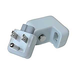 Grounded Duckhead for Apple Mac - No Tingling or Buzzing! - AC Wall Adapter Plug Duck Head 3-pin US Charger for MacBook/iPhone/iPod AC Power Adapter with Ground Prong - Won't Slip from Outlet