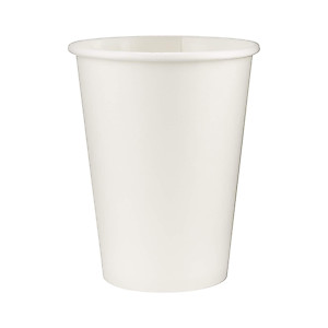 Dixie 12 oz. Paper Hot Coffee Cup by GP PRO (Georgia-Pacific), White, 2342W, 1,000 Count (50 Cups Per Sleeve, 20 Sleeves Per Case), Simply White