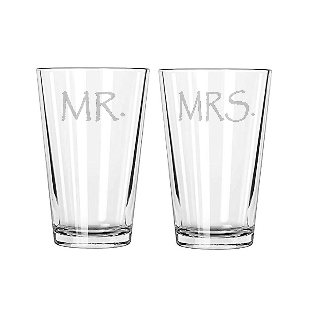 Alankathy Mugs Wifey Hubby Mr Mrs Wine glass Beer Rock (SET OF 2 BEER MR & MRS)
