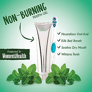 Elementa Silver Non-Foaming Toothpaste Wintermint Flavor | 5 in 1 Teeth Whitening Gel 4 Fl oz | Dentist Formulated All Natural | Professional Whitening Gel | Fluoride Free | Fresh Breath