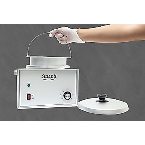 Starpil Wax Pot Warmer Professional for Hair Removal - Electric Hard Wax Beads Heater 5lb Capacity - Large Single Wax Warmer - Esthetician Supplies for Waxing Salon.