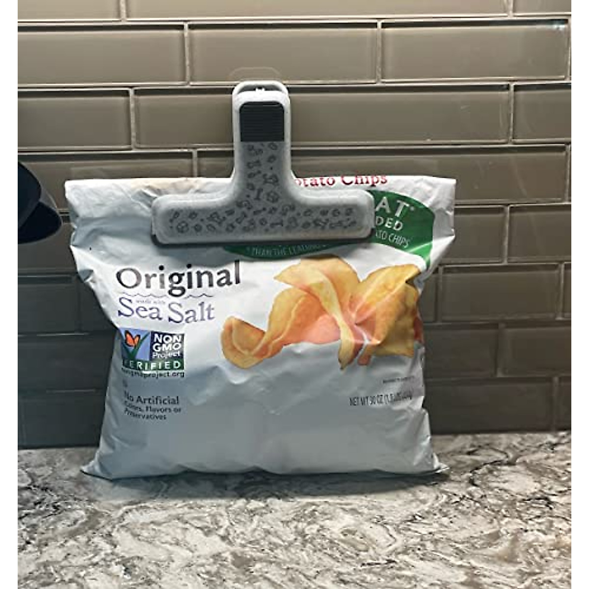 Lixit Animal Care Dog, Cat, and Small Animal Food Bag Clip (Granite)