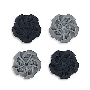 GeekShare Silicone Thumb Grip Caps for Xbox One Controller,Anti-Slip Joystick Cover Set Thumbstick Caps Compatible with Xbox Series X - 2Pairs/4PCS - Black & Gray