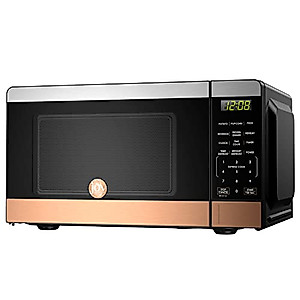 JOY Kitchen Compact Countertop Microwave Oven with LED Display, 6 Auto-Preset Menus, Child Lock, Defrost & Express Cooking Features, 0.7 Cu. Ft. 700W, Stainless Steel