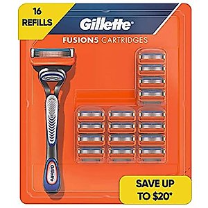 Gillette Fusion5 Men's Razor Blade Refills, 16 Cartridges (packaging may vary)