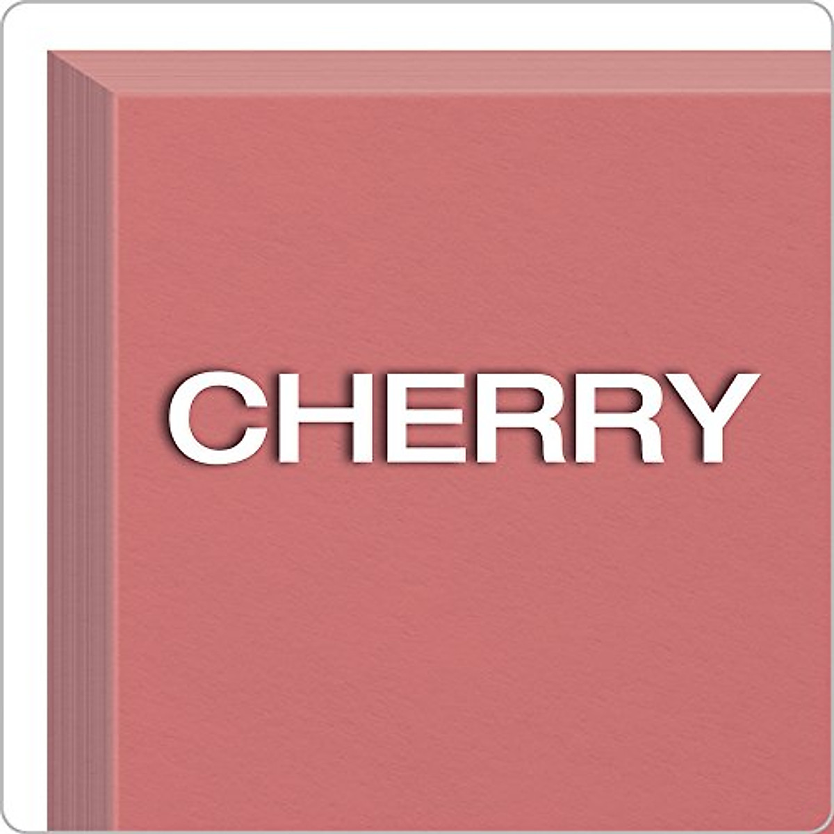 Oxford Blank Color Index Cards, 3" x 5", Cherry, 100 Per Pack (7320 CHE)