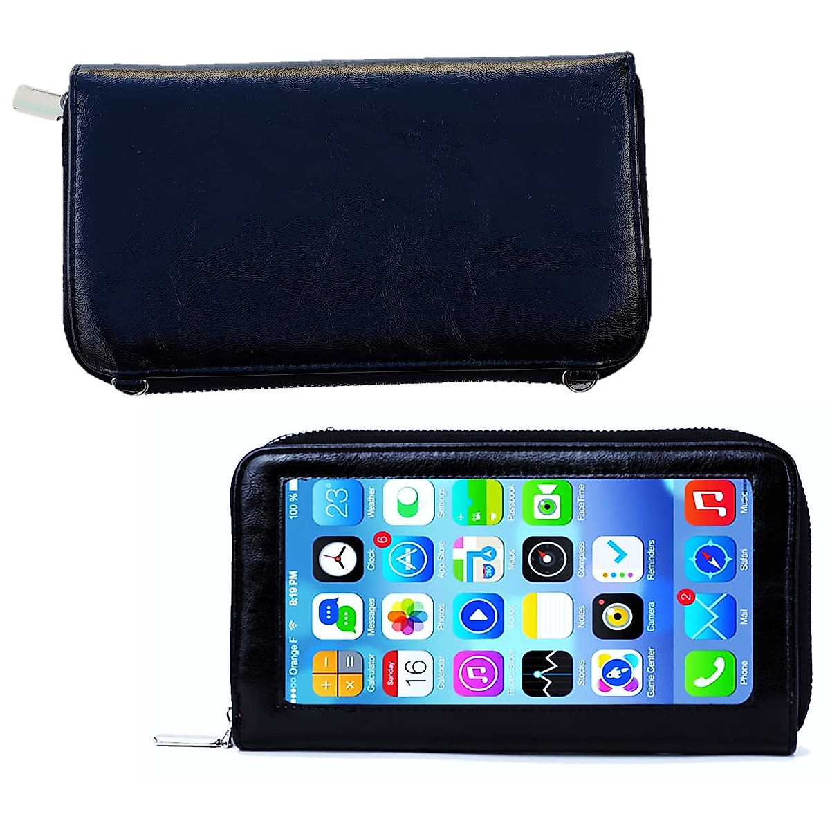 Small Crossbody Bag Touch Screen Phone Bag Shoulder Handbag Wallets Purse for Women & Girls (#1 Black)