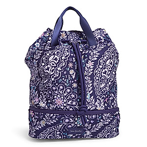 Vera Bradley Women's Recycled Lighten Up Reactive Sport Gym Bag, Belle Paisley, One Size