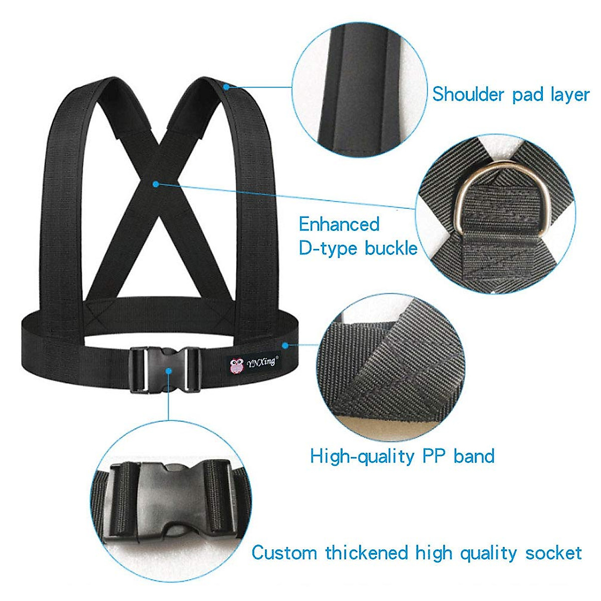 YNXing Dynamic Resistance Trainer Acceleration Speed Cord for Resistance Training to Improve Strength, Power, and Agility 5m/2m Elastic Cord Set (5m Set)