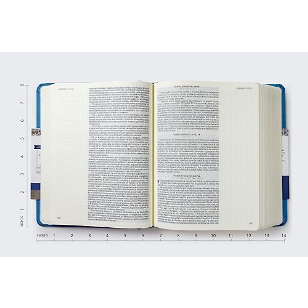 Biblia Católica, Edición para Notas, Tapa dura/tela, Azul, Comfort Print (Spanish Edition)