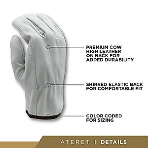 Palmer Safety White Large Protective Gloves (Pack of 24)