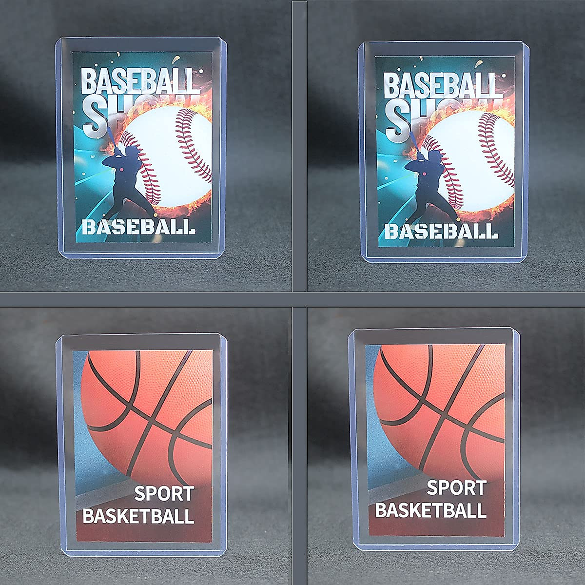 WINTRA 3" x 4" 100 Count 35pt Topload Hard Card Holder and 100 Count Penny Soft Card Sleeves Protectors Bundle for Trading and Sports Cards (100 topload + 100 Sleeves)