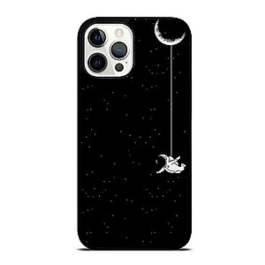 Astronaut Hanging on The Moon Space Free Fall Jump Rope Minimalist Kids Case - Compatible with iPhone 13 12 11 X XS XR 8 7 6 6s Plus Mini Pro Max (XR)