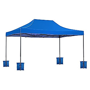 YELAIYEHAO Industrial Grade Canopy Weight Bags for Pop up Canopy Tent, Sand Bags for Instant Outdoor Sun Shelter Canopy Legs (Blue-4 Large)