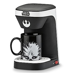 STAR WARS 1-Cup Coffee Maker with Mug,Black,Single Serve