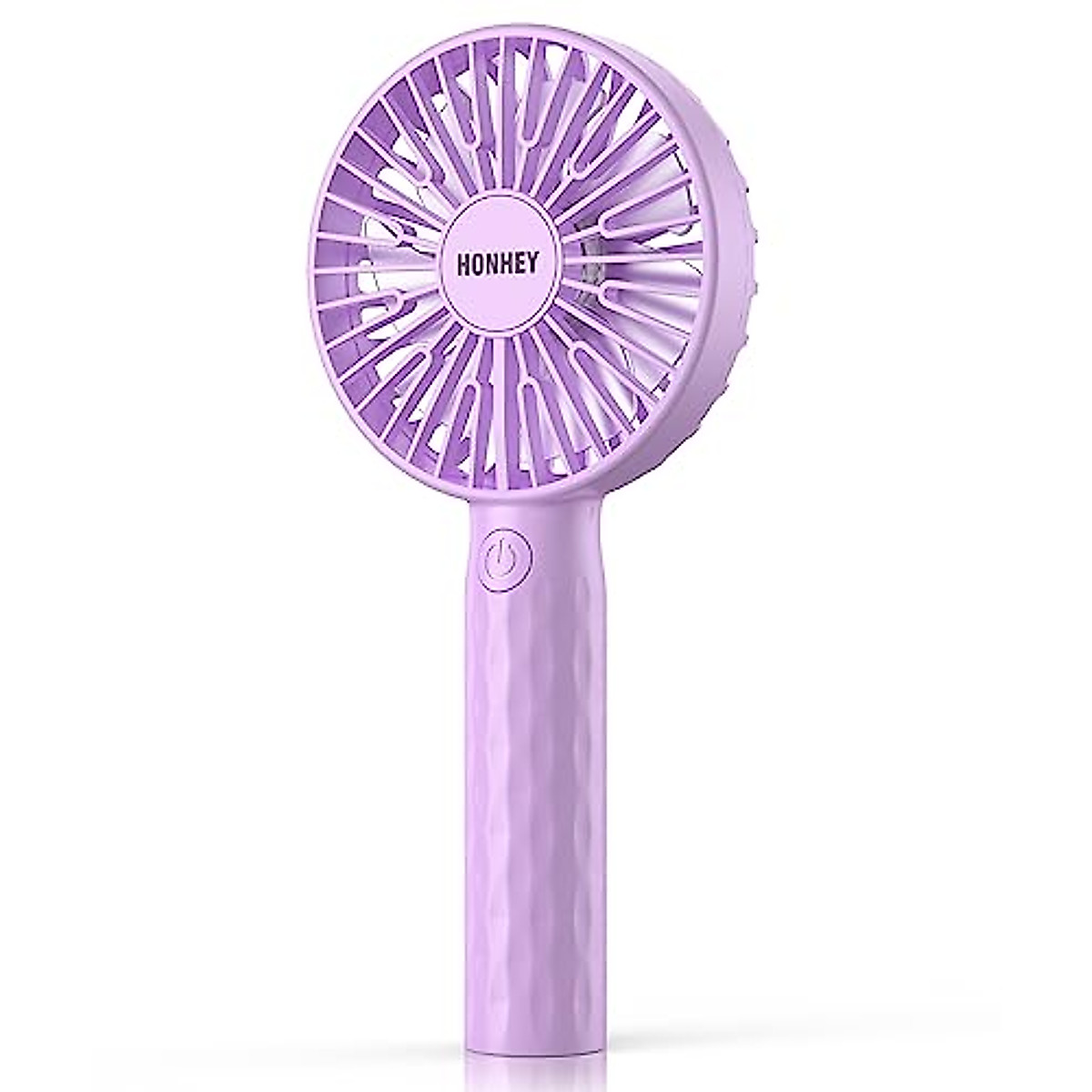 HonHey Handheld Fan, Super Mini Portable Fan with Rechargeable Battery Operated and 3 Adjustable Speed, Personal Hand Held Fan for Girls Women Kids Outdoor Travelling Indoor Office Home Eyelash Fan