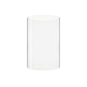CYS EXCEL D-4" H-6" Glass Open Ended Hurricane Candleholder Bottomless Cylinder Sleeve Clear Chimney Shade Tube Cover, 1 Piece