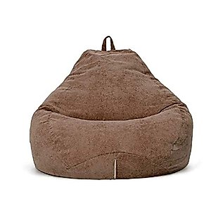 WSZJJ Lazy Sofa Cover Bean Bag Chair Unfilled Recliner Seat Bean Bag Sofa Living Room Furniture (Color : A)
