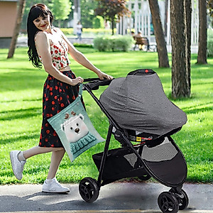 visesunny Bear with Two Bird Animal 2Pcs Wet Bag with Zippered Pockets Washable Reusable Roomy for Travel,Beach,Pool,Daycare,Stroller,Diapers,Dirty Gym Clothes, Wet Swimsuits, Toiletries