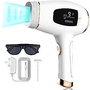 Laser Hair Removal, Permanent Hair Removal Device, Painless At-Home IPL Hair Removal for Women and Men for Face Armpits Legs Arms Bikini Line