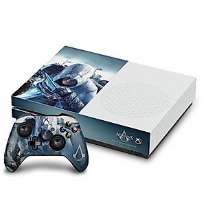 Head Case Designs Officially Licensed Assassin's Creed Key Art Altaïr Graphics Matte Vinyl Sticker Gaming Skin Decal Cover Compatible With Xbox One S Console and Controller Bundle