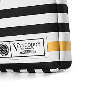 Vangoddy Argento 13.3 inch Laptop Tablet Sleeve Black White Accent Stripe Pattern Design for Microsoft Surface Book, Surface Pro 4, Laptop Tablets