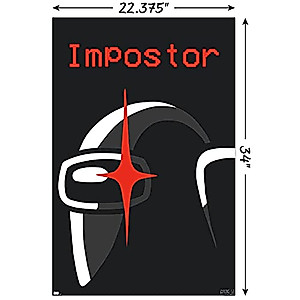 Trends International Among Us-Impostor Wall Poster, 22.375" x 34", Poster & Mount Bundle