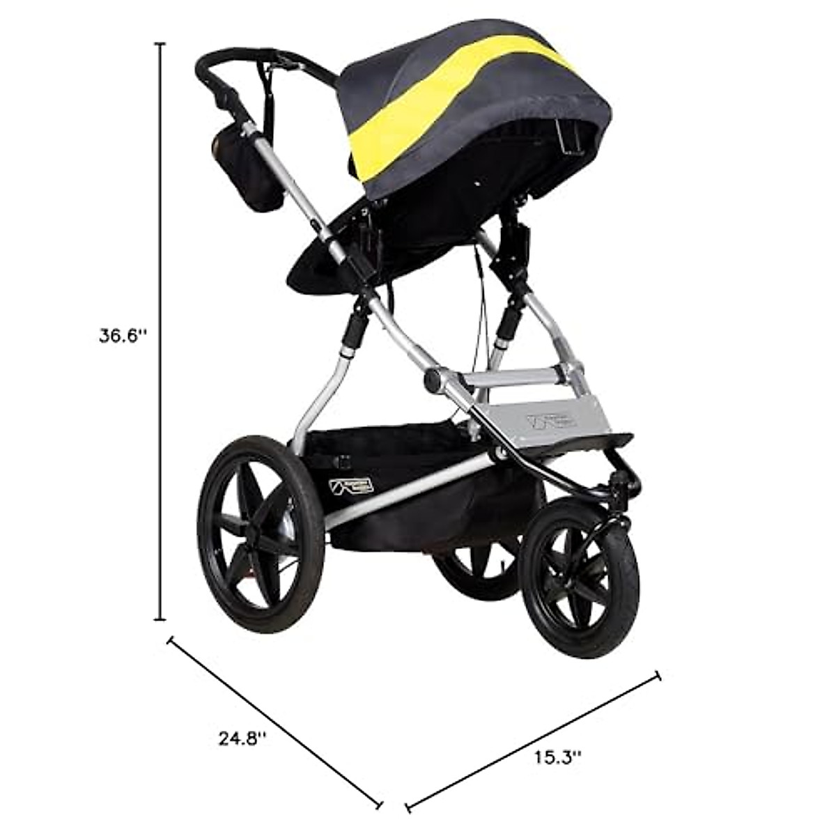 Mountain Buggy Terrain Premium Jogging Stroller, Solus (TER-V3-49), One Size