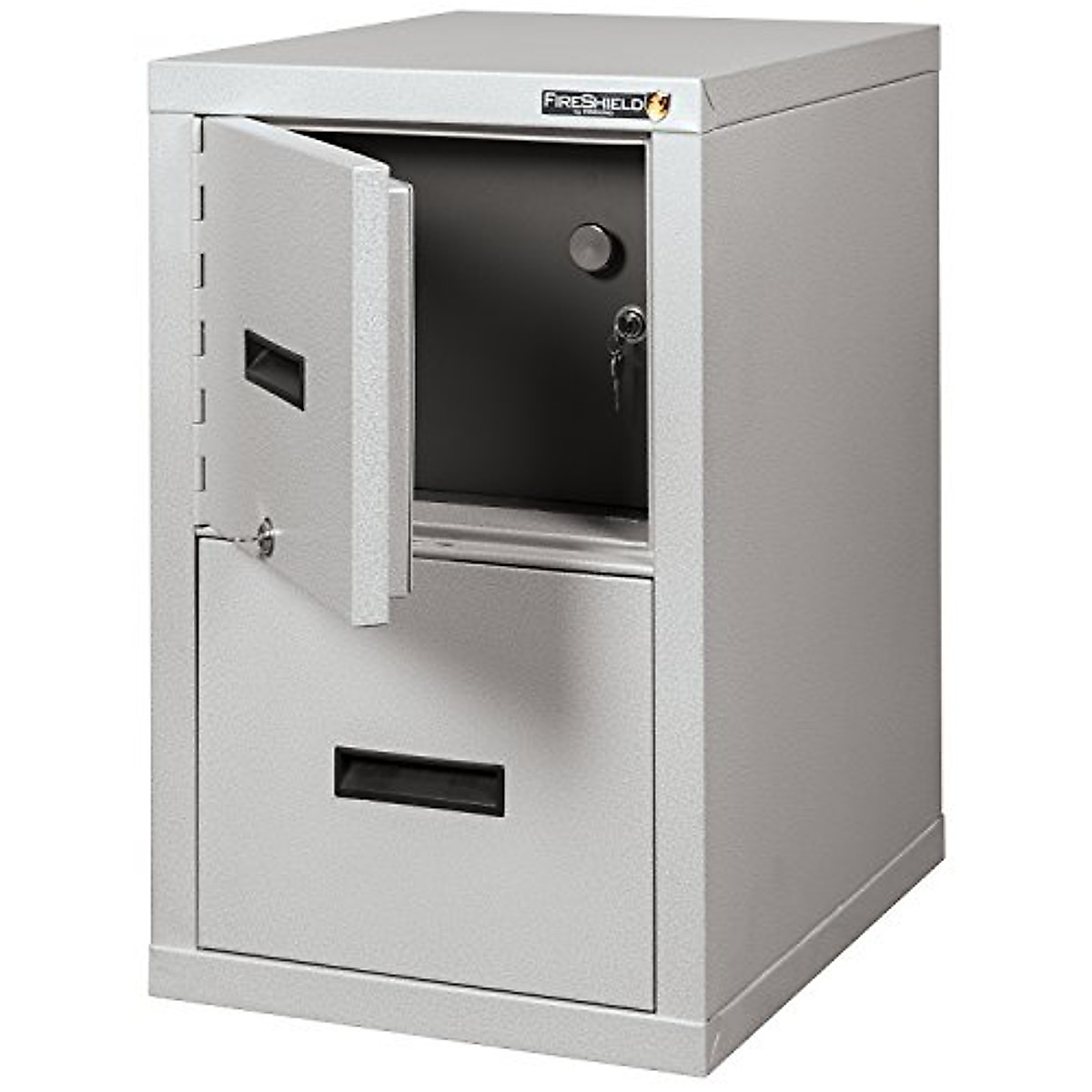 Fire Resistant File Cabinet - Light weight, fire rated, One file drawer & safe