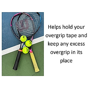 iPdlz Customized Silicone Grip Bands- Pickleball, Tennis, Padel, Beach Tennis, Paddles, Rackets, Baseball Bats, Hockey Sticks (Hot Pink)